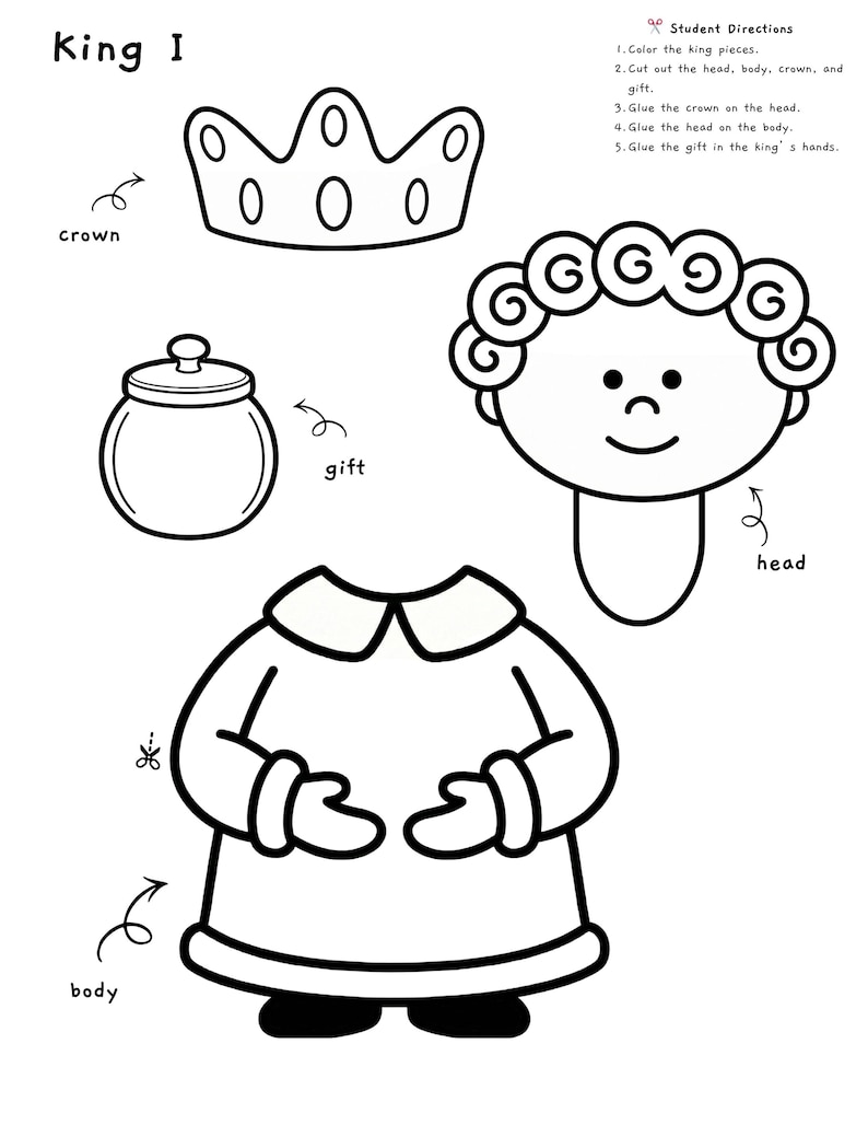 Build-a-three Kings Craft | Epiphany Activity | Three Kings Day | Three ...