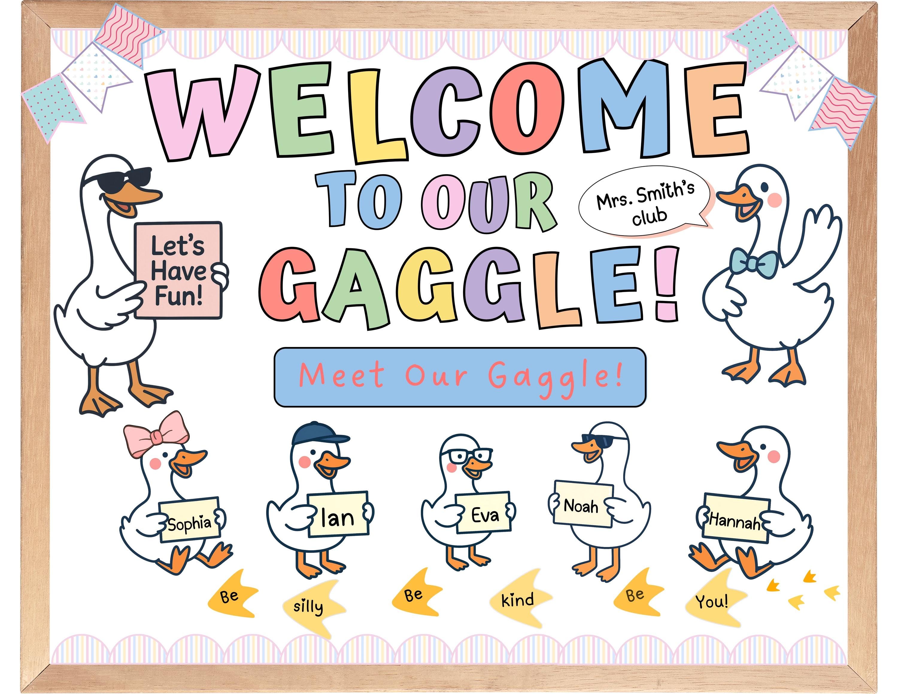 Silly Goose Bulletin Board Kit: Back to School Classroom Decor (digital ...