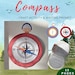 Compass Craft Activity & Writing Prompt: Camping Theme (digital ...