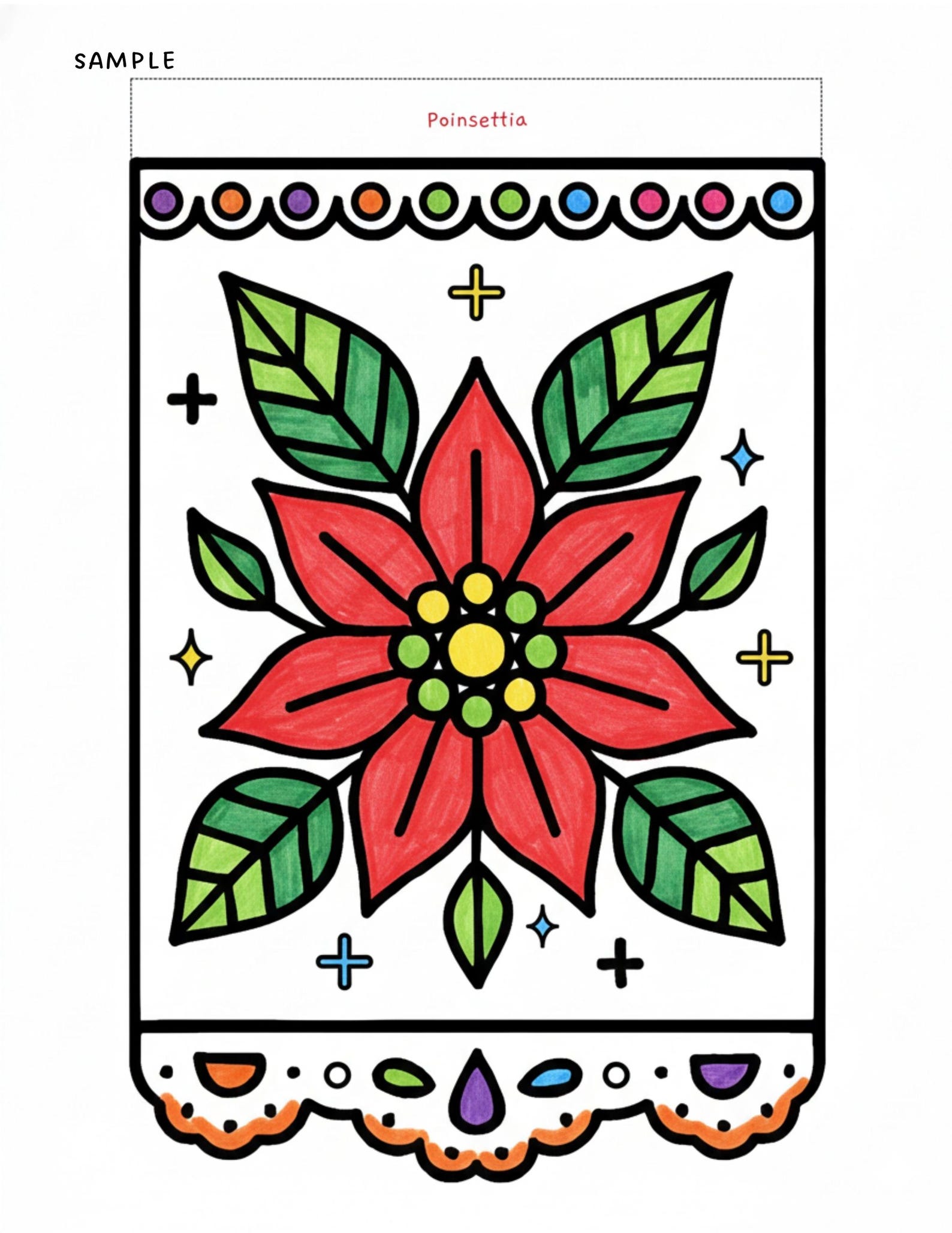 Las Posadas Christmas in Mexico Papel Picado Banner & Literacy Craft ...