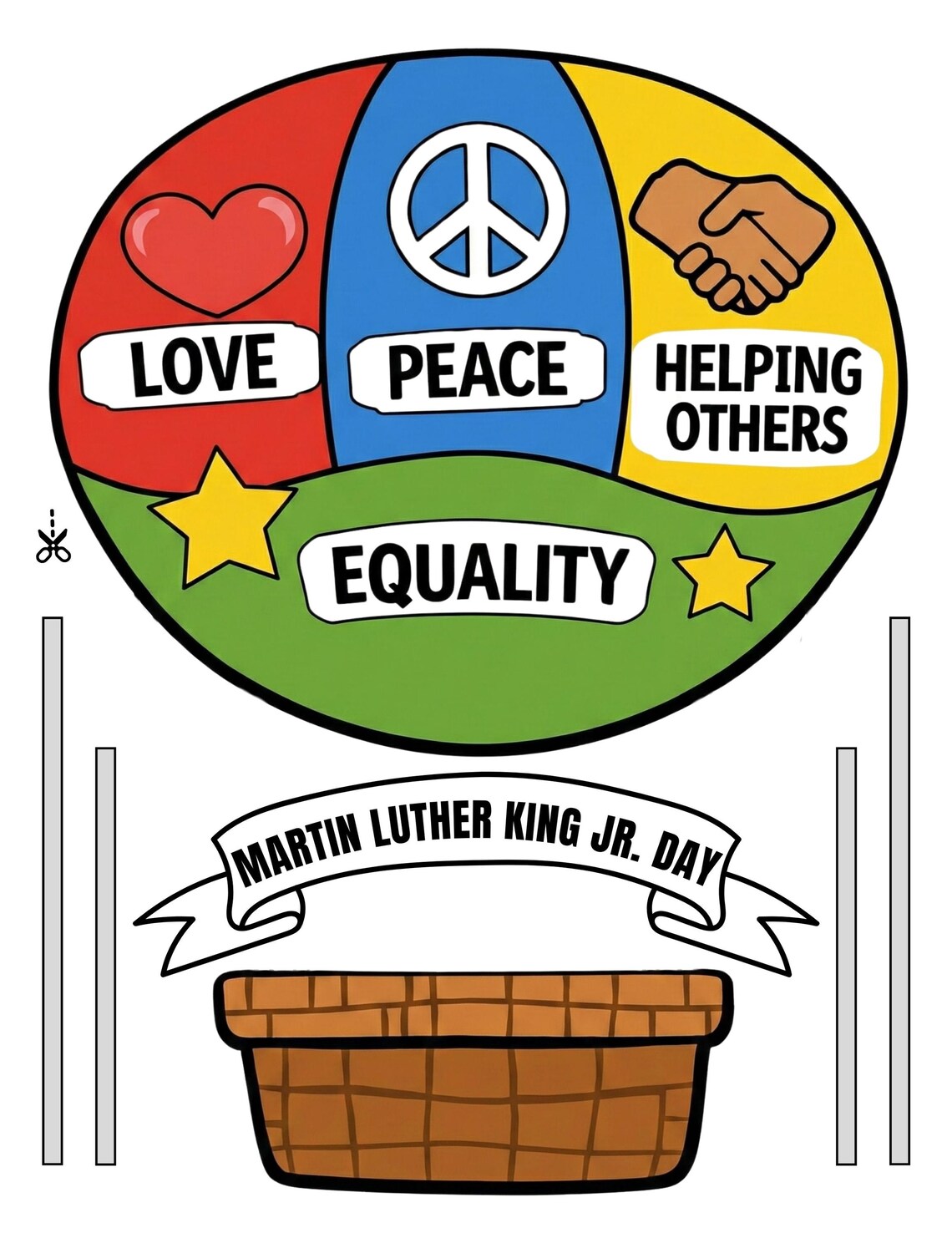 Martin Luther King Jr Day Craft | I Have a Dream Bulletin Board | MLK ...