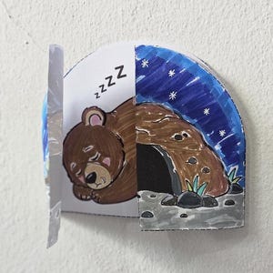 Who’s Sleeping? Hibernation Craft | Interactive Winter Animal Activity ...