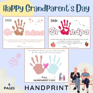 Grandparent’s Day Handprint Craft | Keepsake Poem Activity for Kids ...