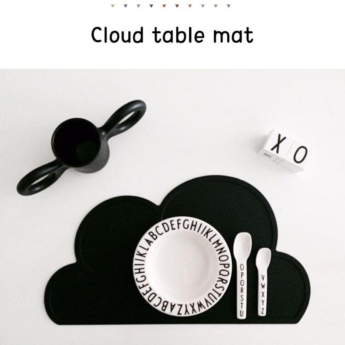 Cloud Table Mat, Kids Placemat, Silicone Mat, Dining Table Mat ...