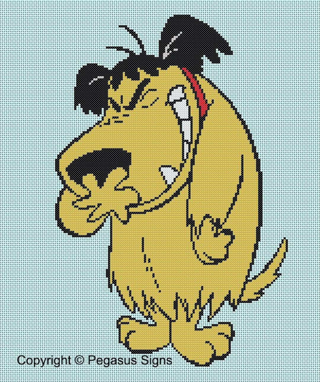 Mutley Laughing Cross Stitch Pattern Only (pdf Jpg Files) Tv Series ...