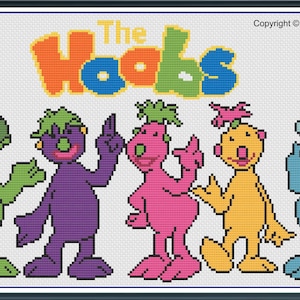 The Hoobs Cross Stitch Pattern Only PDF/JPEG Files - Kidstv, Aliens ...