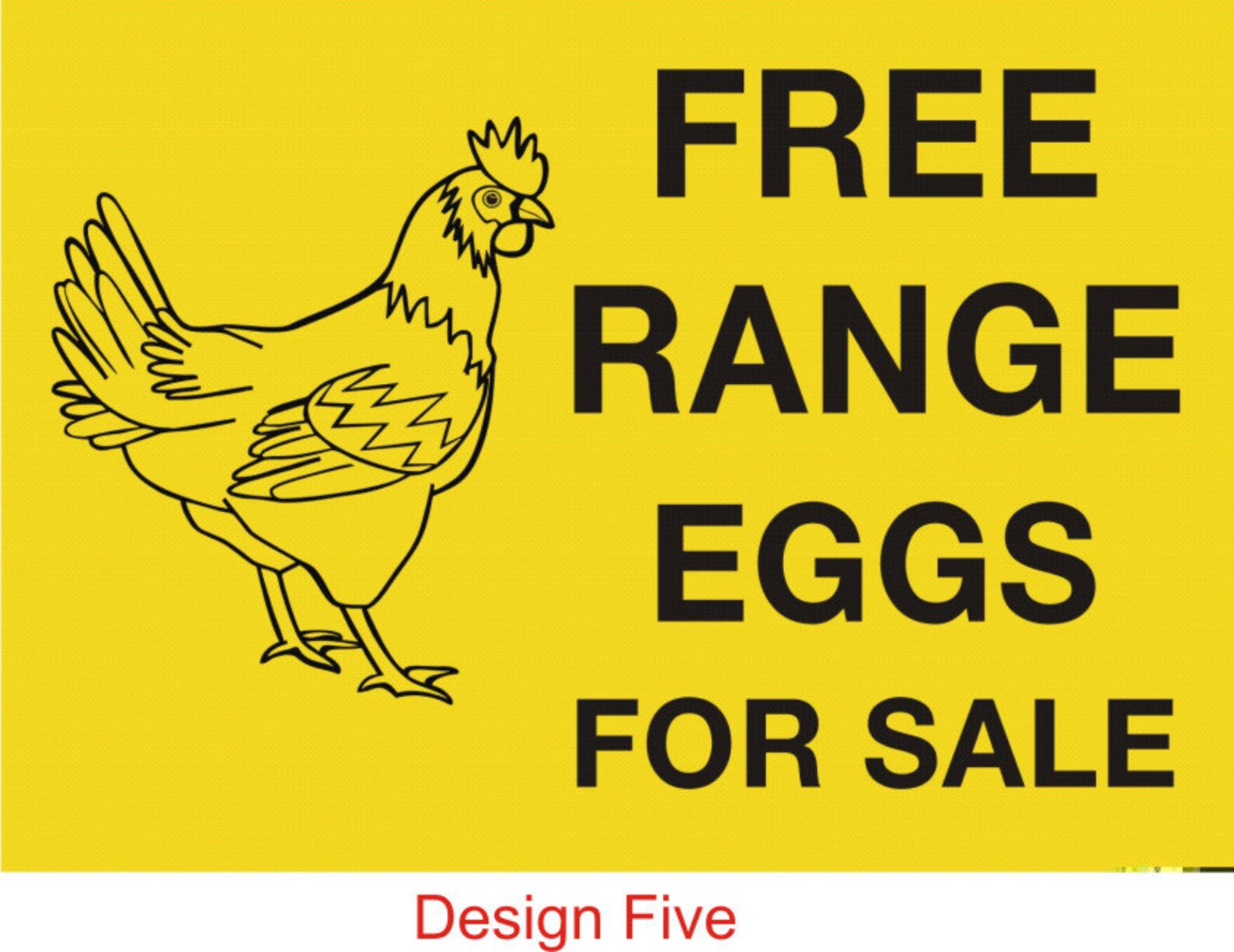 1 x Free Range Eggs for Sale Sign A3 size approx Rigid Outdoor Sign ...