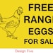 1 X Free Range Eggs for Sale Sign A3 Size Approx Rigid Outdoor Sign ...