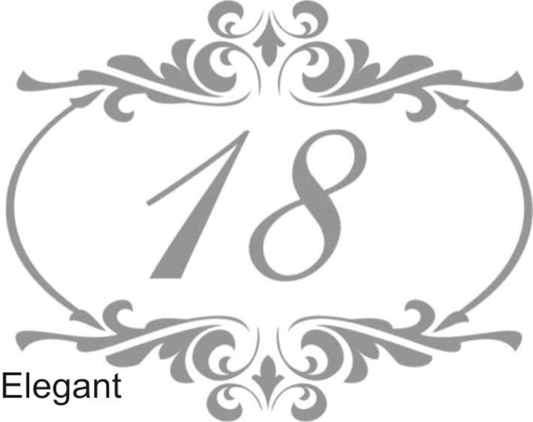 Frosted House Number A4 for Glass Window/door Decal Art Deco, Art ...