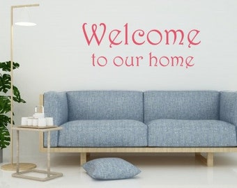 PERSONALISED Wall Sticker welcome To... Sign - Etsy