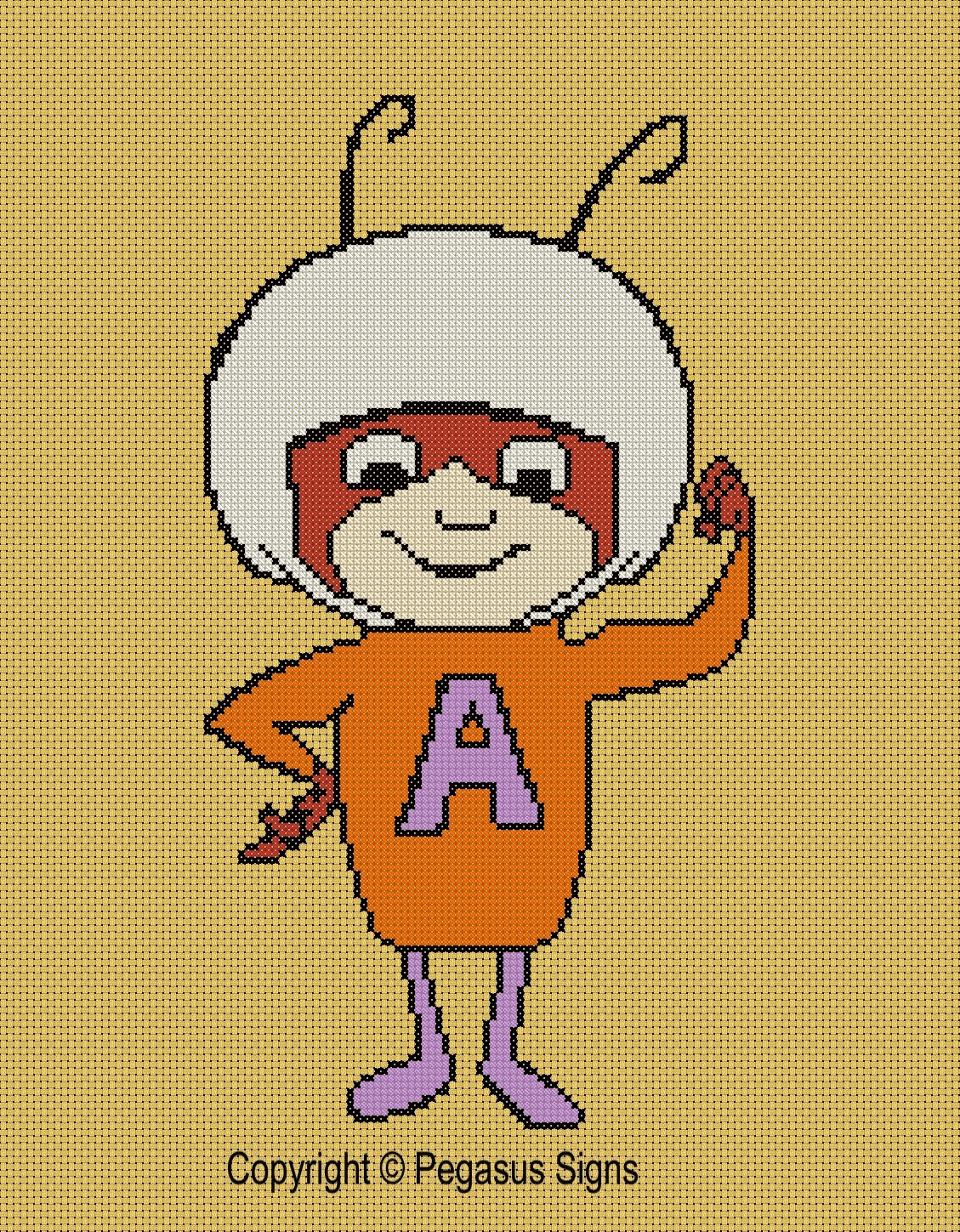 Atom Ant Cross Stitch Pattern Only pdf Jpg Files Tv Retro Cartoon Fun ...