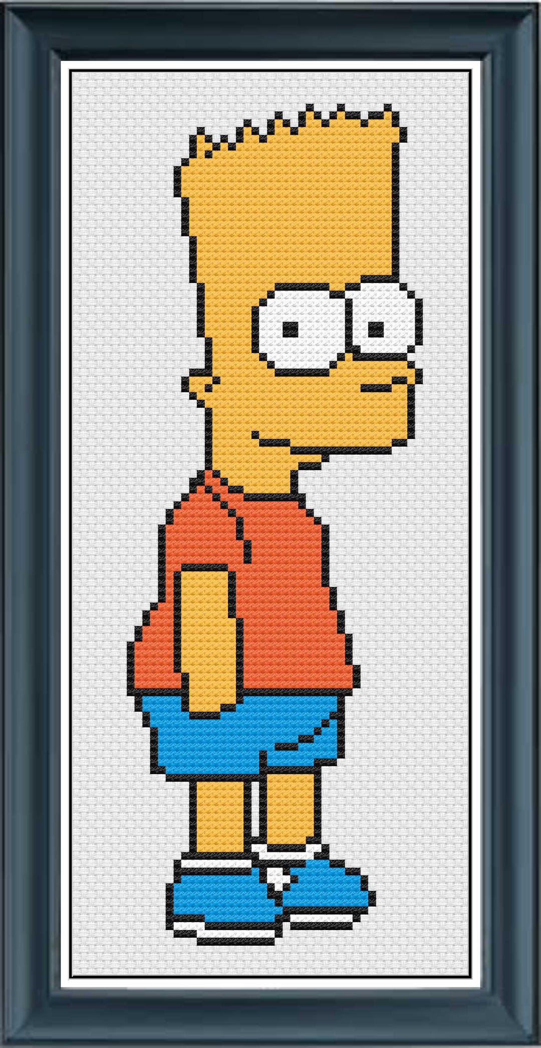 Bart Simpson Cross Stitch Pattern Only PDF/JPEG Files - Cartoons ...