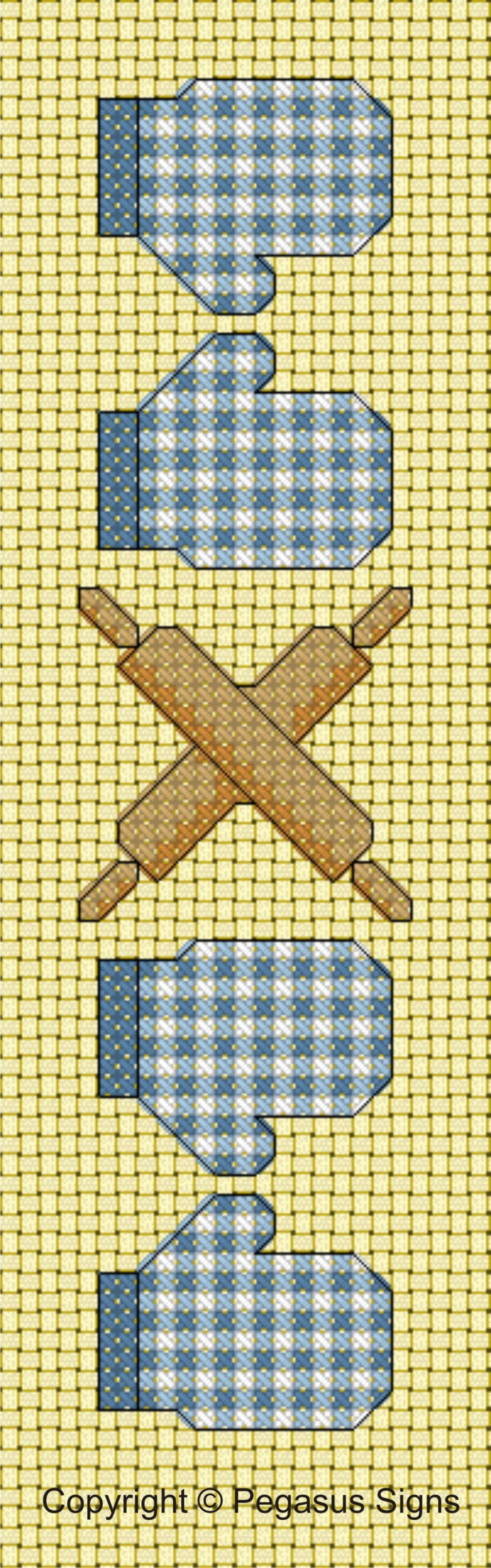 Baking Bookmark Cross Stitch Pattern Only PDF/JPEG Files - Etsy