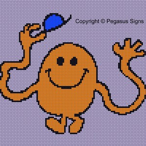Mr Tickle Cross Stitch Pattern Only PDF/JPEG Files - Kids Book ...
