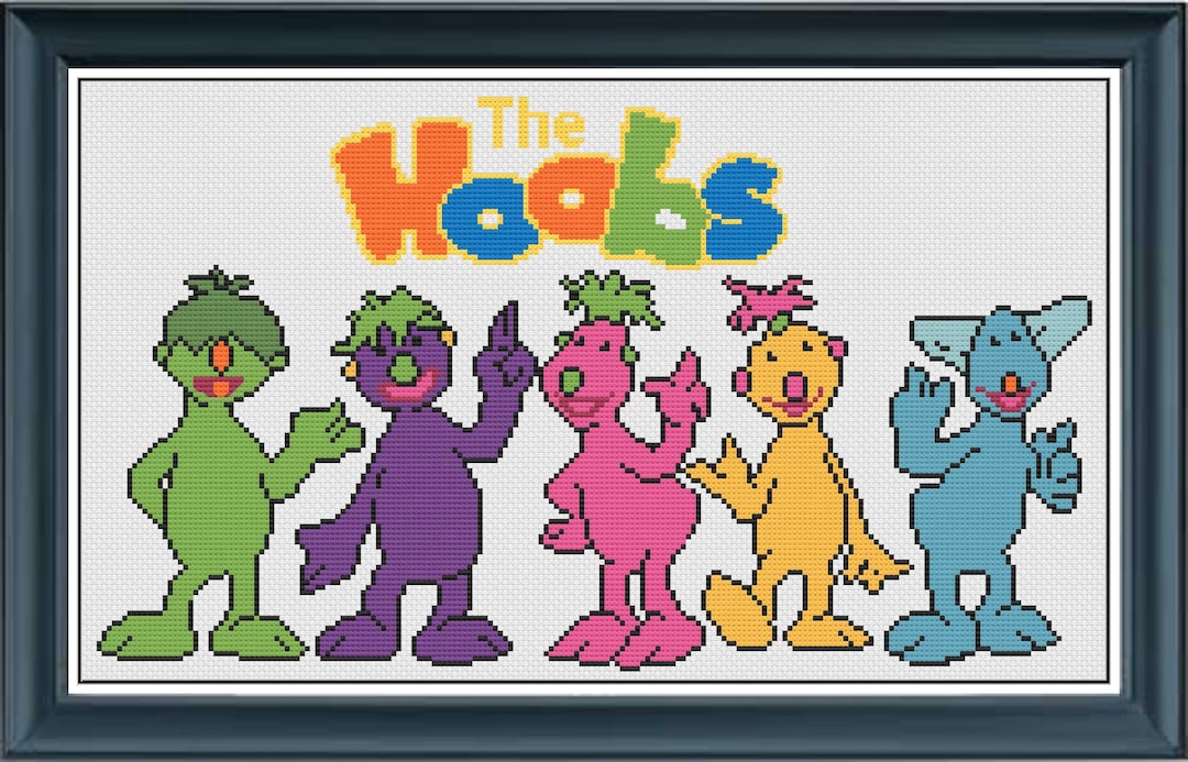 The Hoobs Cross Stitch Pattern - Alien Puppets Kids TV (PDF/JPEG Files ...