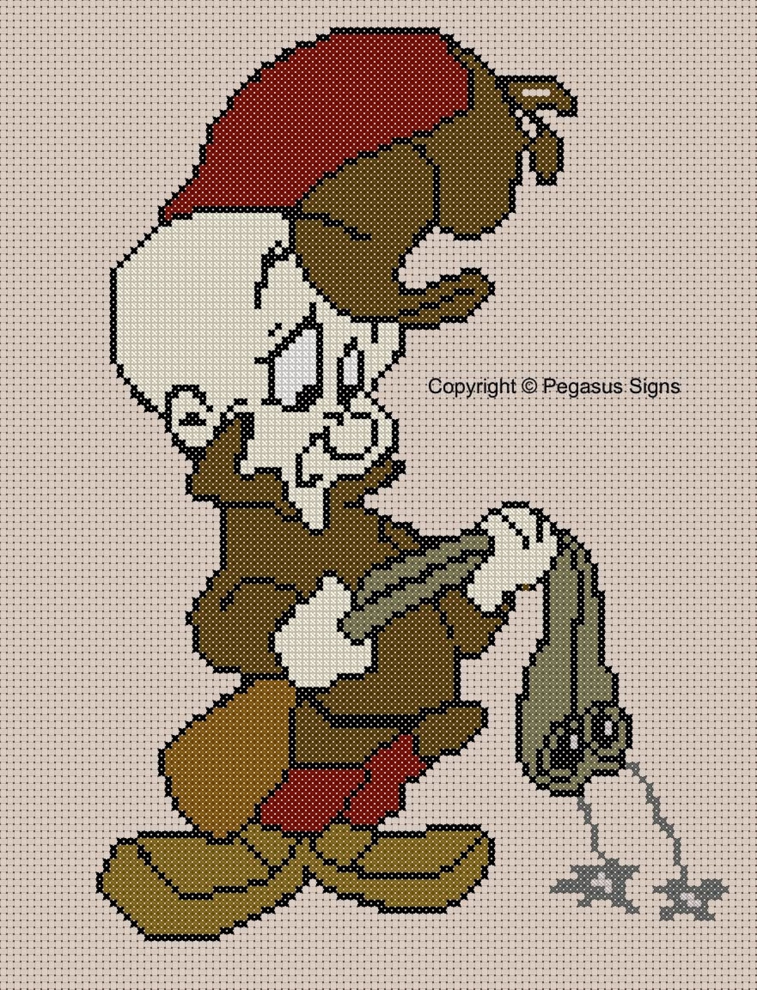 Elmer Fudd Cross Stitch Pattern Only (pdf Jpg Files) Tv Retro Cartoon ...