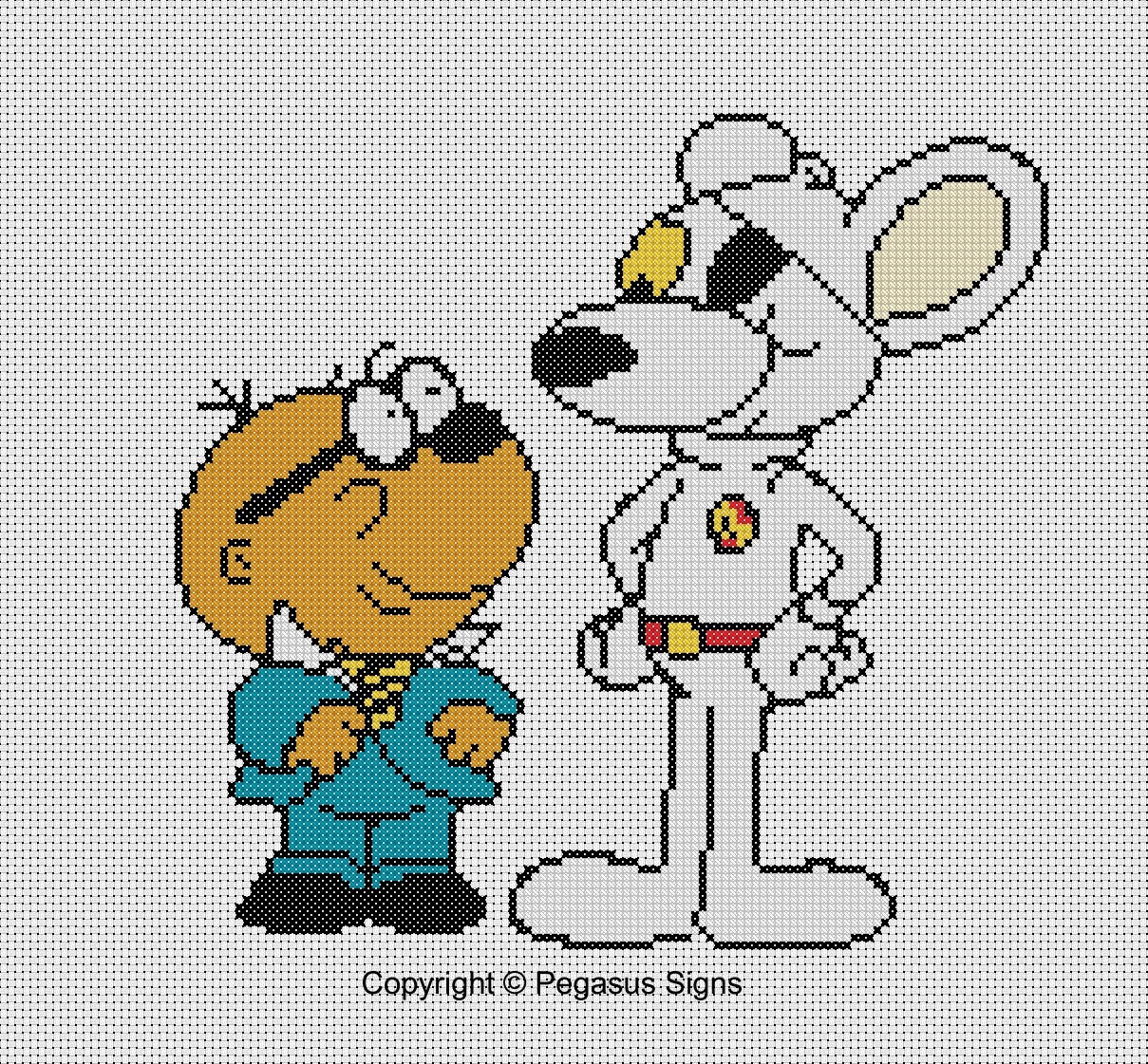Danger Mouse and Penfold Cross Stitch Pattern Only pdf Jpg Files Kids ...