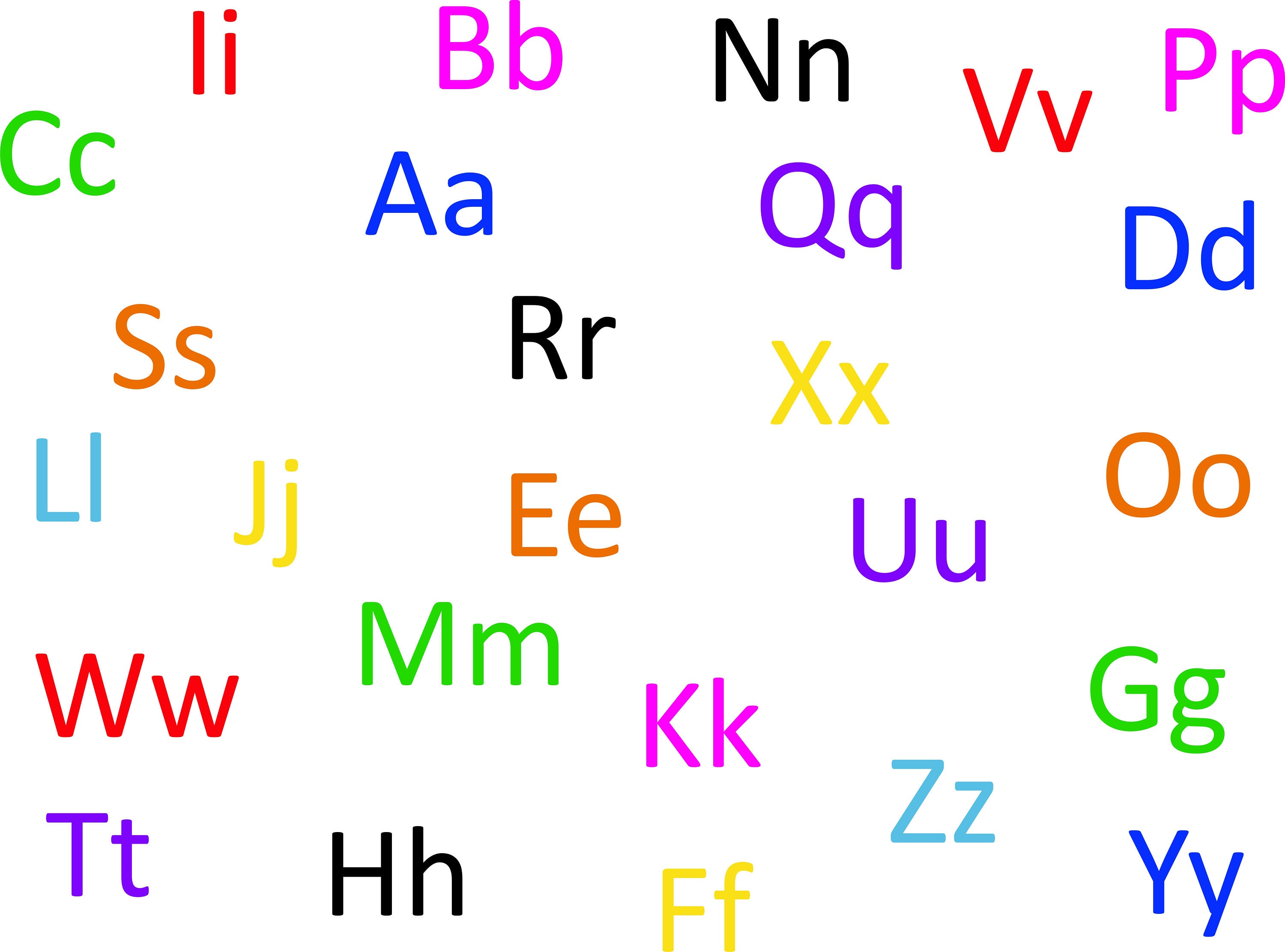 Nursery Alphabet Letters Pack Many Colours & 3 Sizes Home, Windows ...