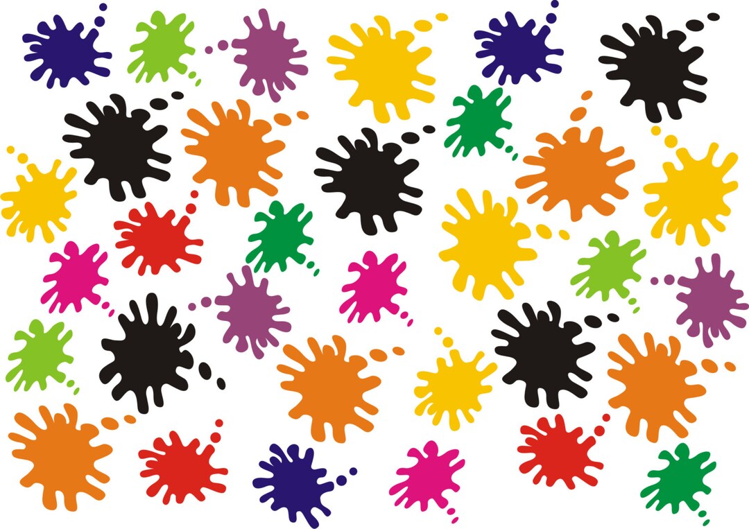 35 X Paint Splat Stickers Decal 60 Mm X 60 Mm Fun Decals Home, Vehicle ...