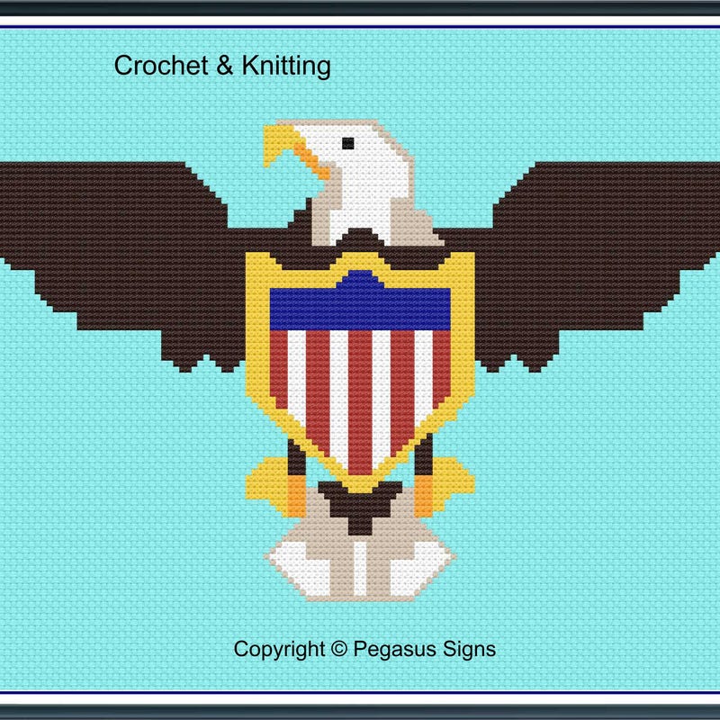 Crochet Eagles Blanket Pattern - Etsy