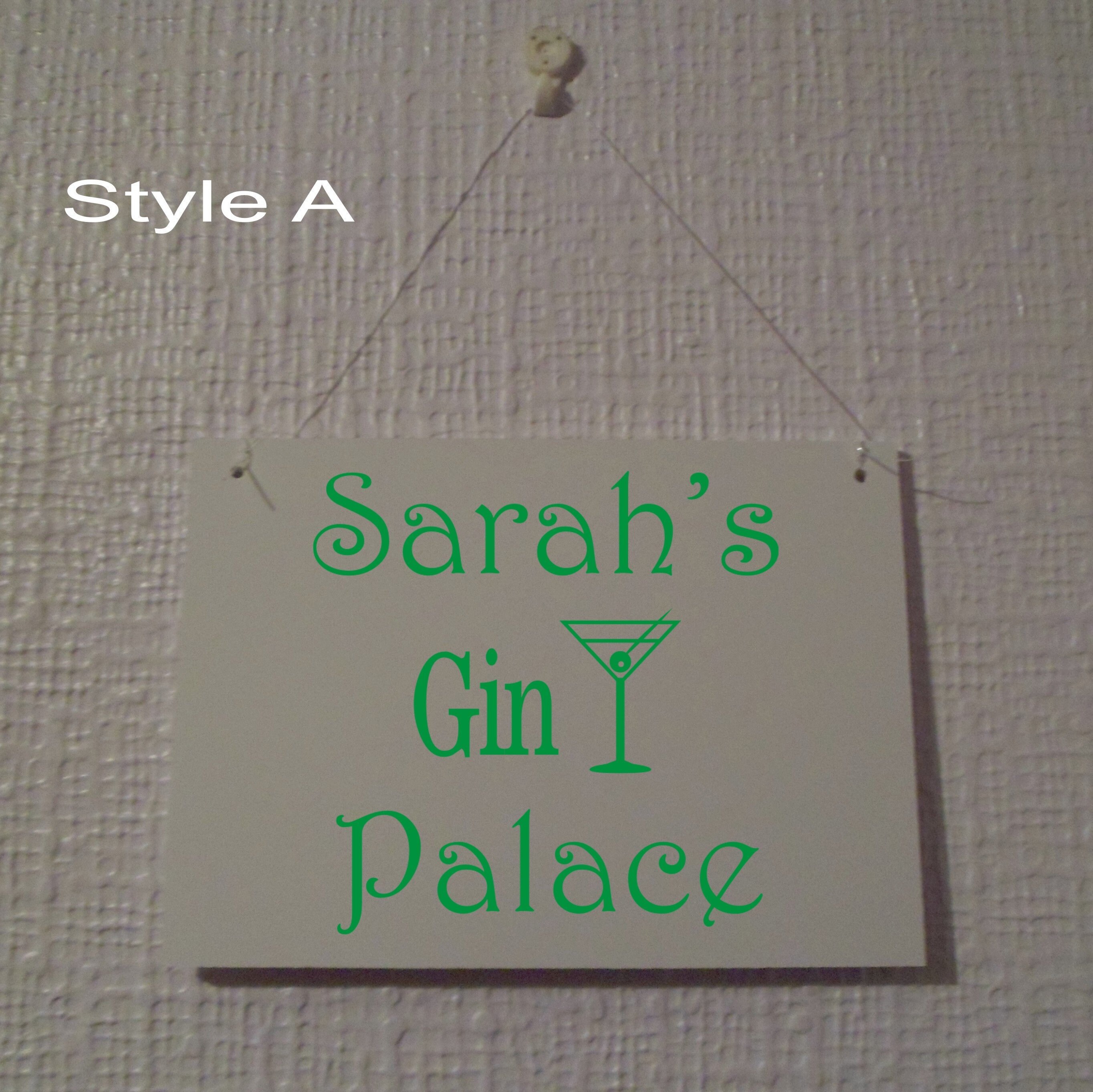 Novelty Fun Hanging Sign Gin Palace Two Sizes various | Etsy