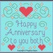 Happy Anniversary Cross Stitch Pattern Only PDF/JPEG Files Celebration ...
