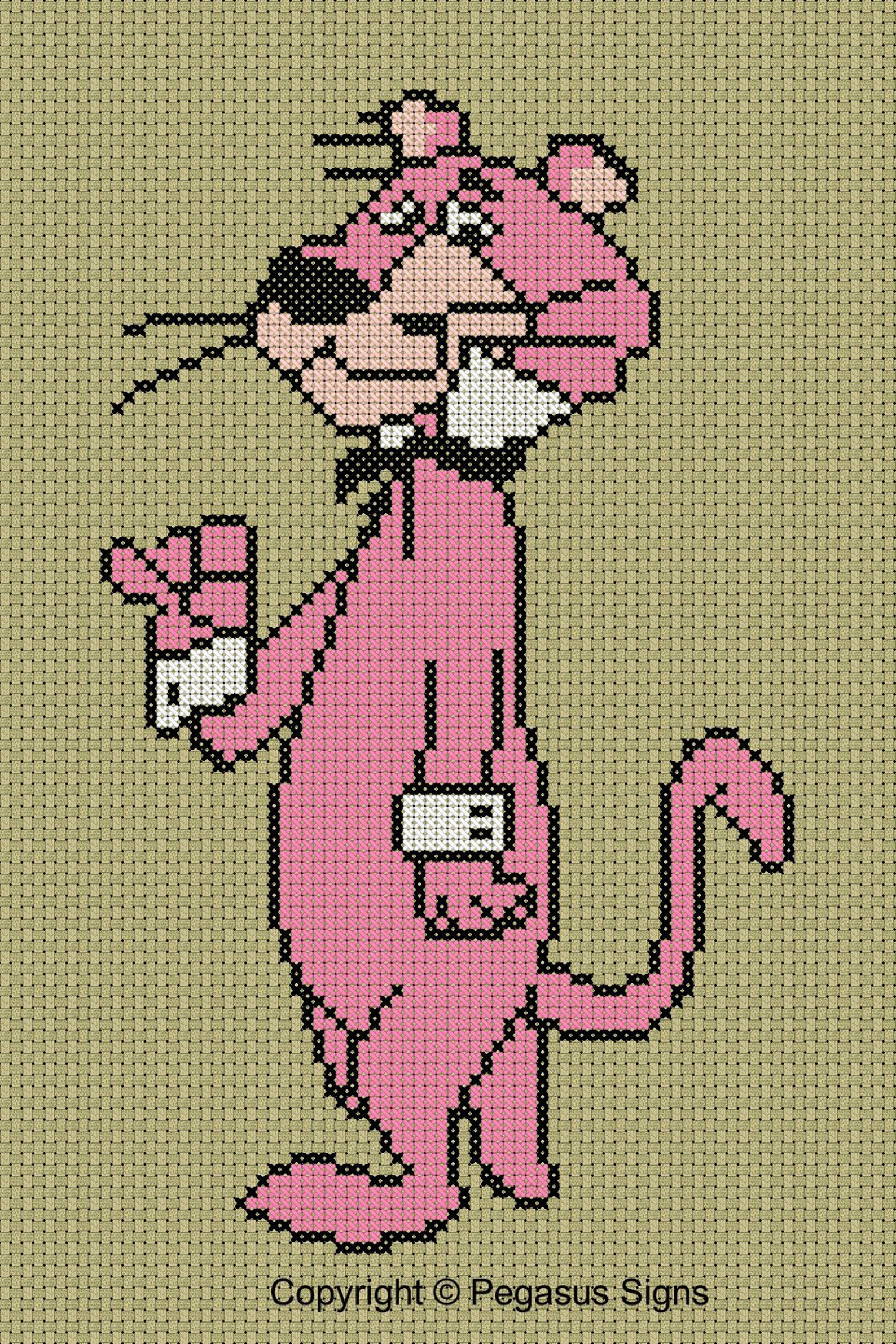 Snaggle Puss Cross Stitch Pattern Only pdf Jpg Files Tv Retro Cartoon ...