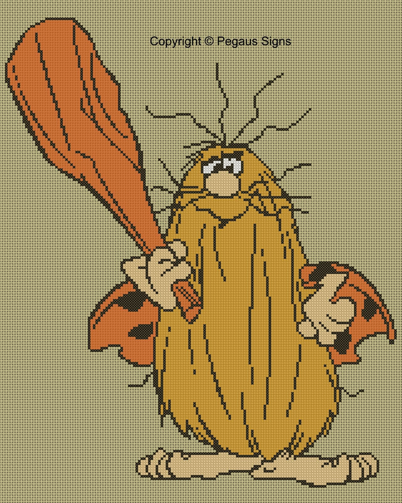Captain Caveman Cross Stitch Pattern, Retro Cartoon (PDF/JPEG) - Etsy