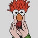 Beaker Cross Stitch Pattern Only (pdf Jpg Files) Kids TV Characters ...