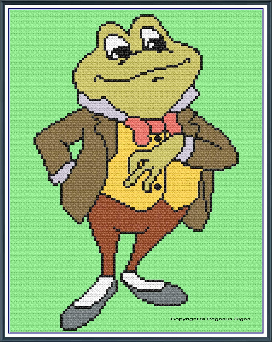 Toad of Wind in the Willows Cross Stitch Pattern Only PDF/JPEG Files ...