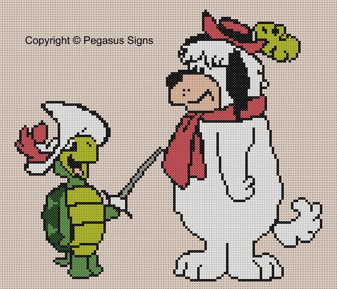 Touche Turtle and Dum Dum Cross Stitch Pattern Only (pdf Jpg Files) Tv ...