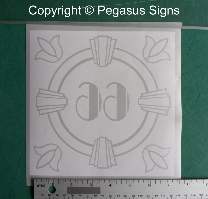 Frosted House Number A4 for Glass Window/door Decal - Clover, Heart N ...