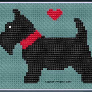 Scottie Dog Cross Stitch Pattern Only PDF/JPEG Files - Birthday Card ...