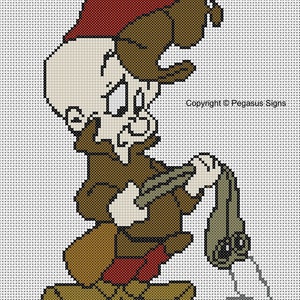 Elmer Fudd Cross Stitch Pattern Only (pdf Jpg Files) Tv Retro Cartoon ...