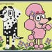 Chloe and Coco Dogs Cross Stitch Pattern – Dalmatian & Poodle (PDF/JPEG ...