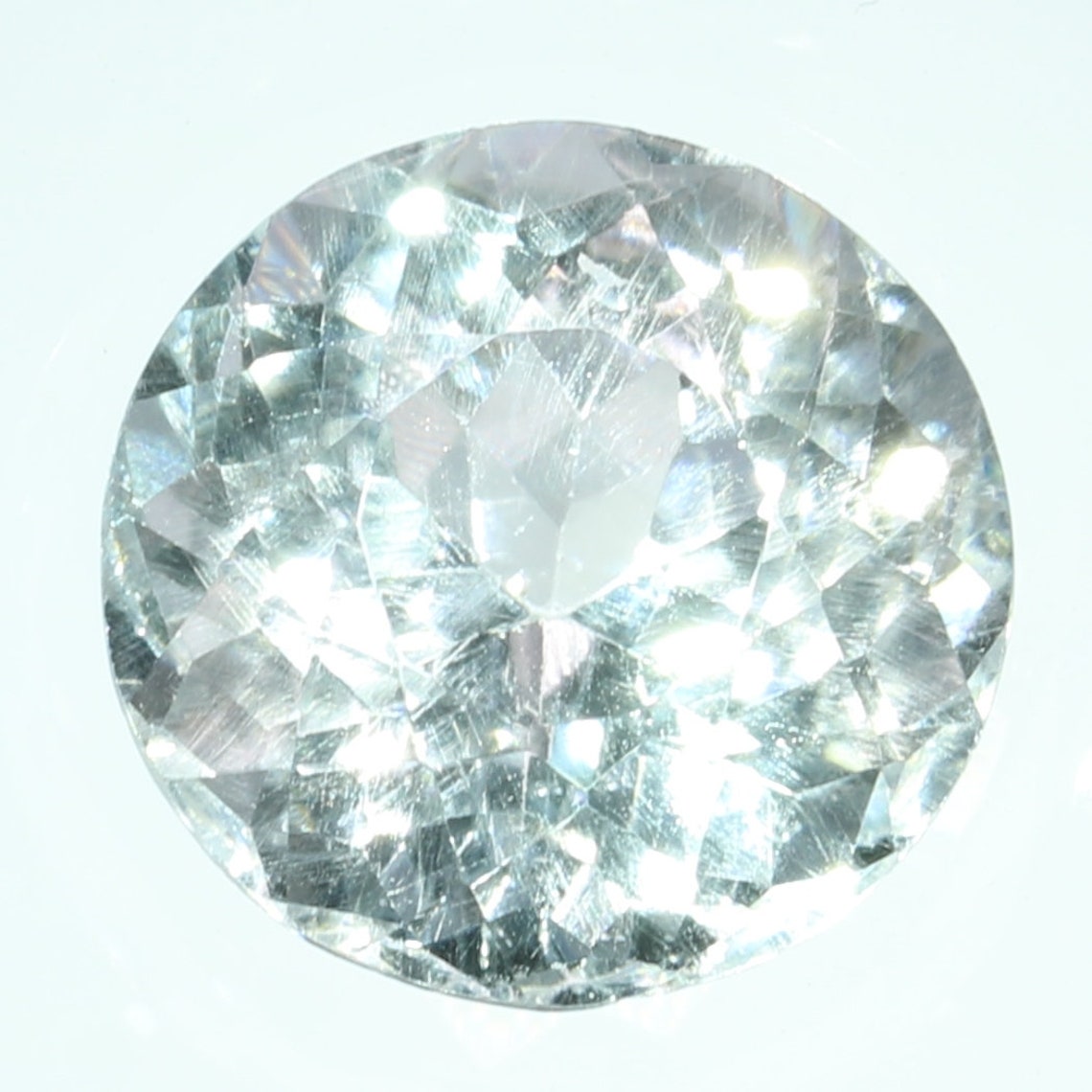 16.62 pzas. Topacio transparente incoloro Redondo facetado Certificado ...