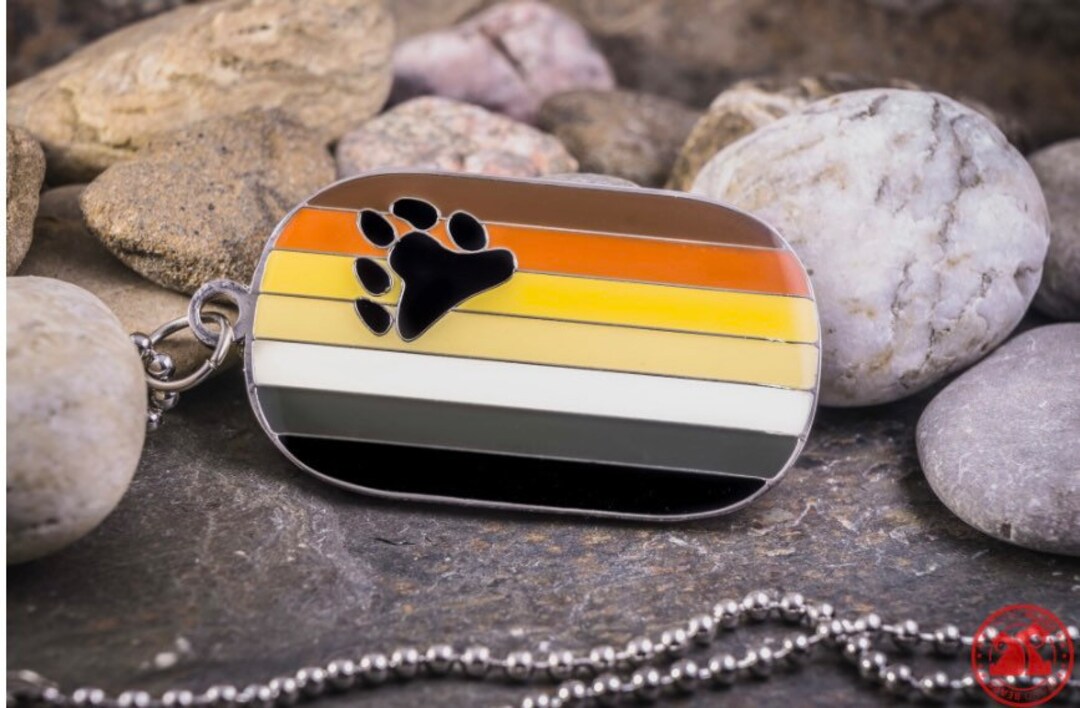 Bear Pride Dog Tag - Etsy