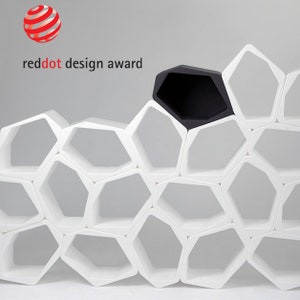 BUILD Hexagon Shelves (set of 12) | Modular Wall Shelving| Floating ...