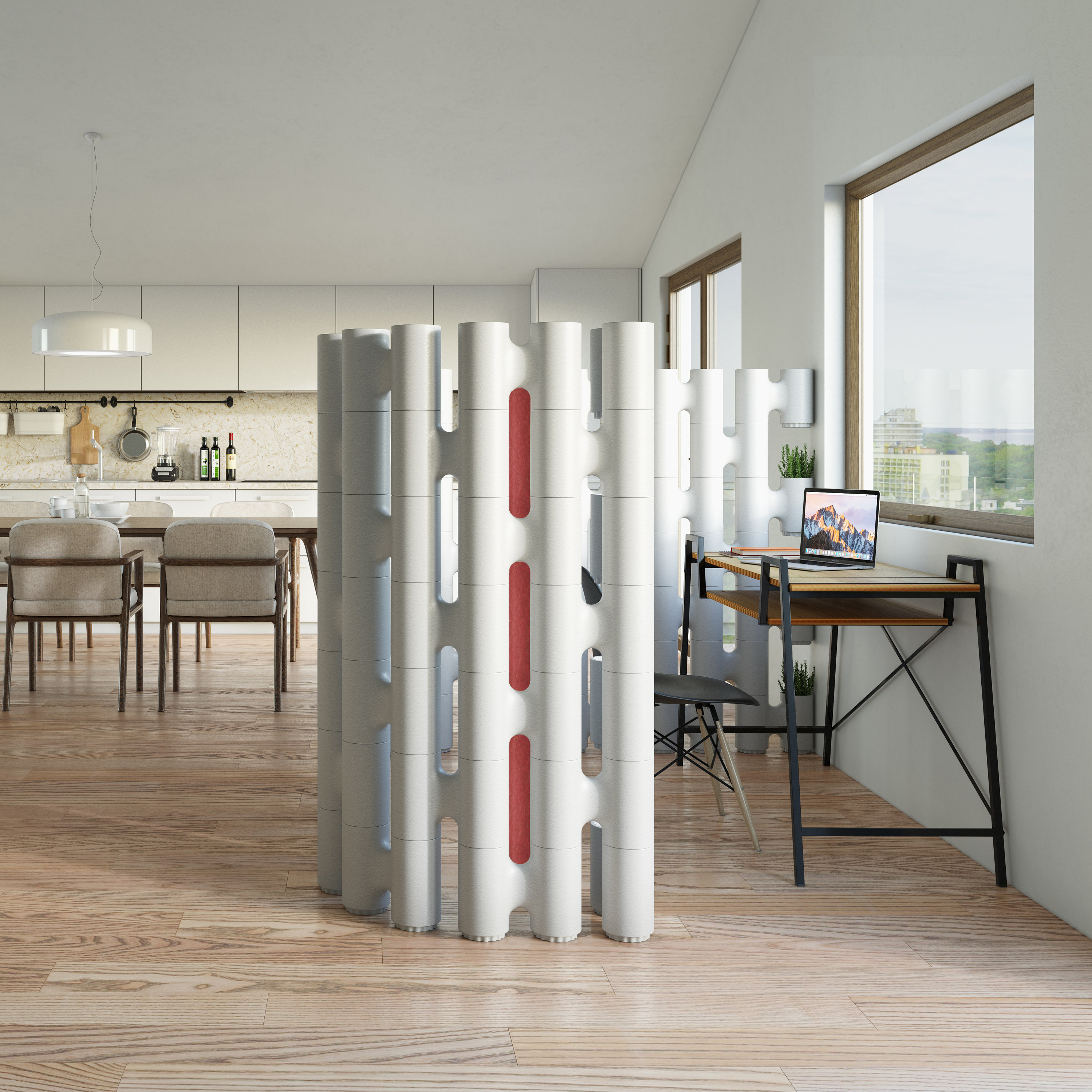 Sound Absorbing Partition System, Freestanding Room Divider and Privacy ...