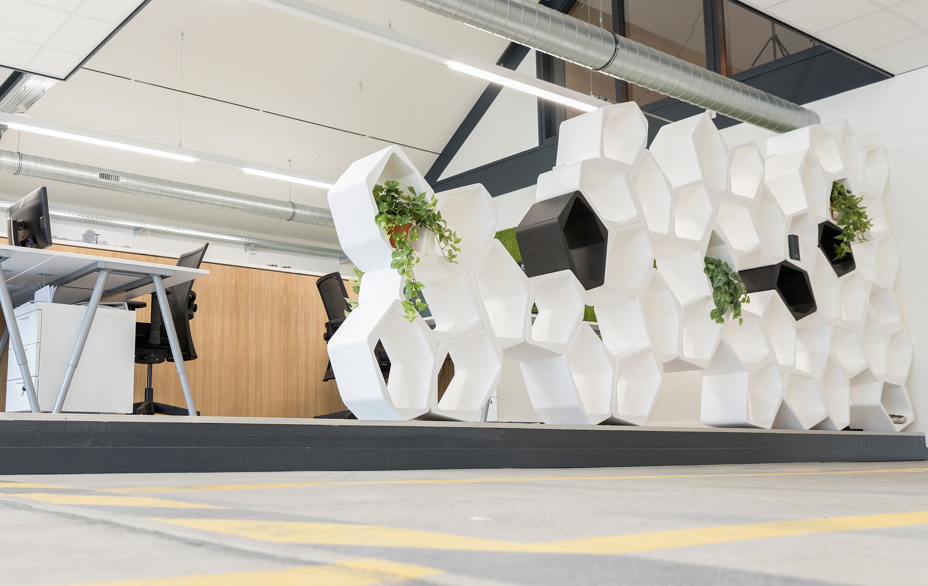 BUILD Shelving and Room Divider Modular Shelves Hexagon Shelves Display ...