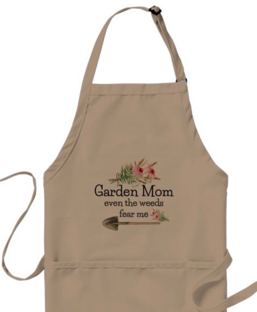 Funny Garden Apron, Garden Mom, Weeds Fear Me, Three Pocket Garden ...