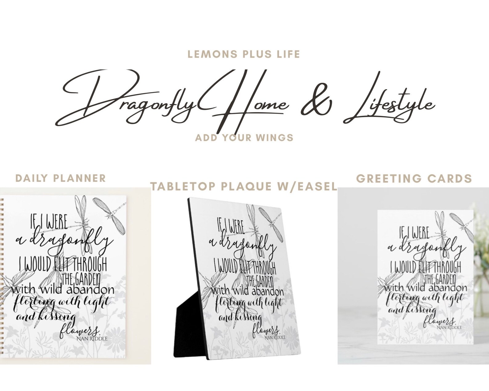 Dragonfly Poem Poster If I Were a Dragonfly Poem Ready to | Etsy