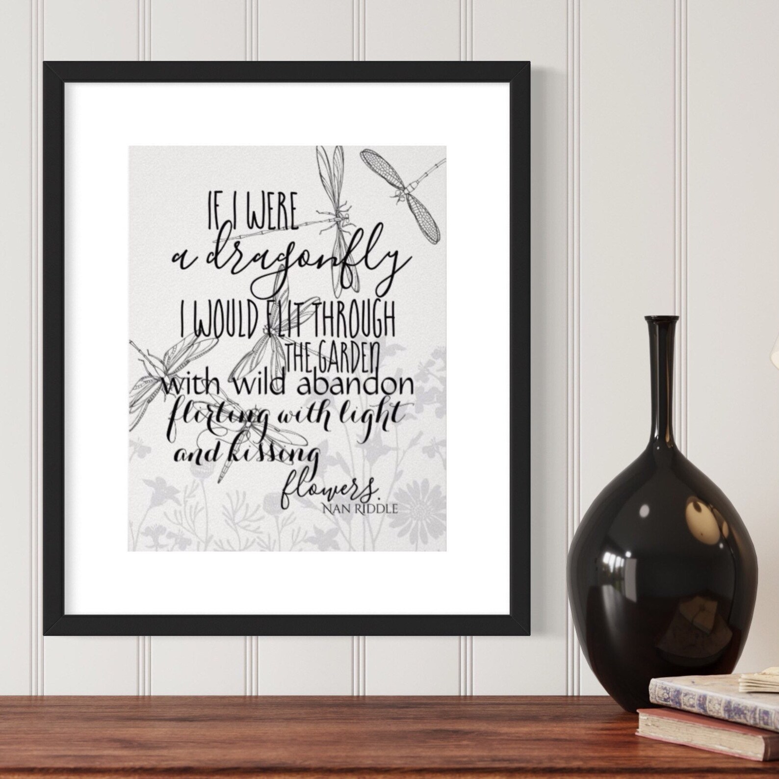 Dragonfly Poem Poster If I Were a Dragonfly Poem Ready to - Etsy