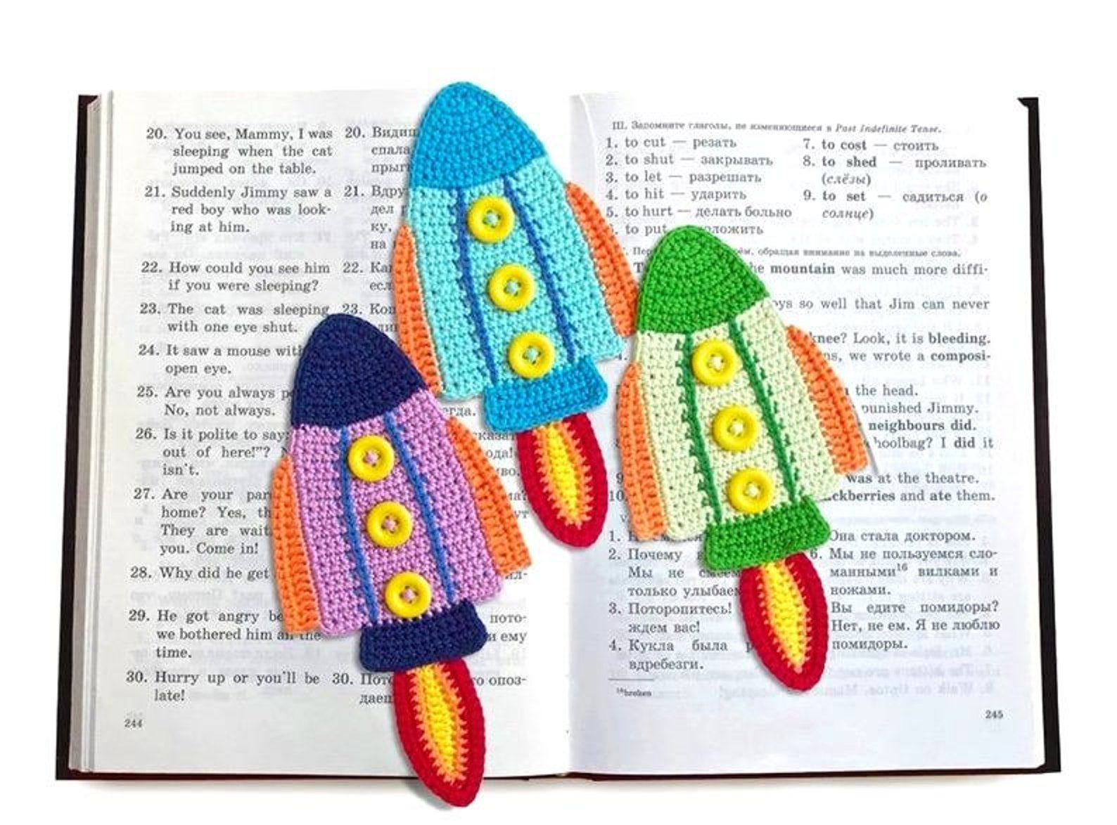 074DE Häkelanleitung Rakette Lesezeichen Hausdeko PDF - Etsy.de