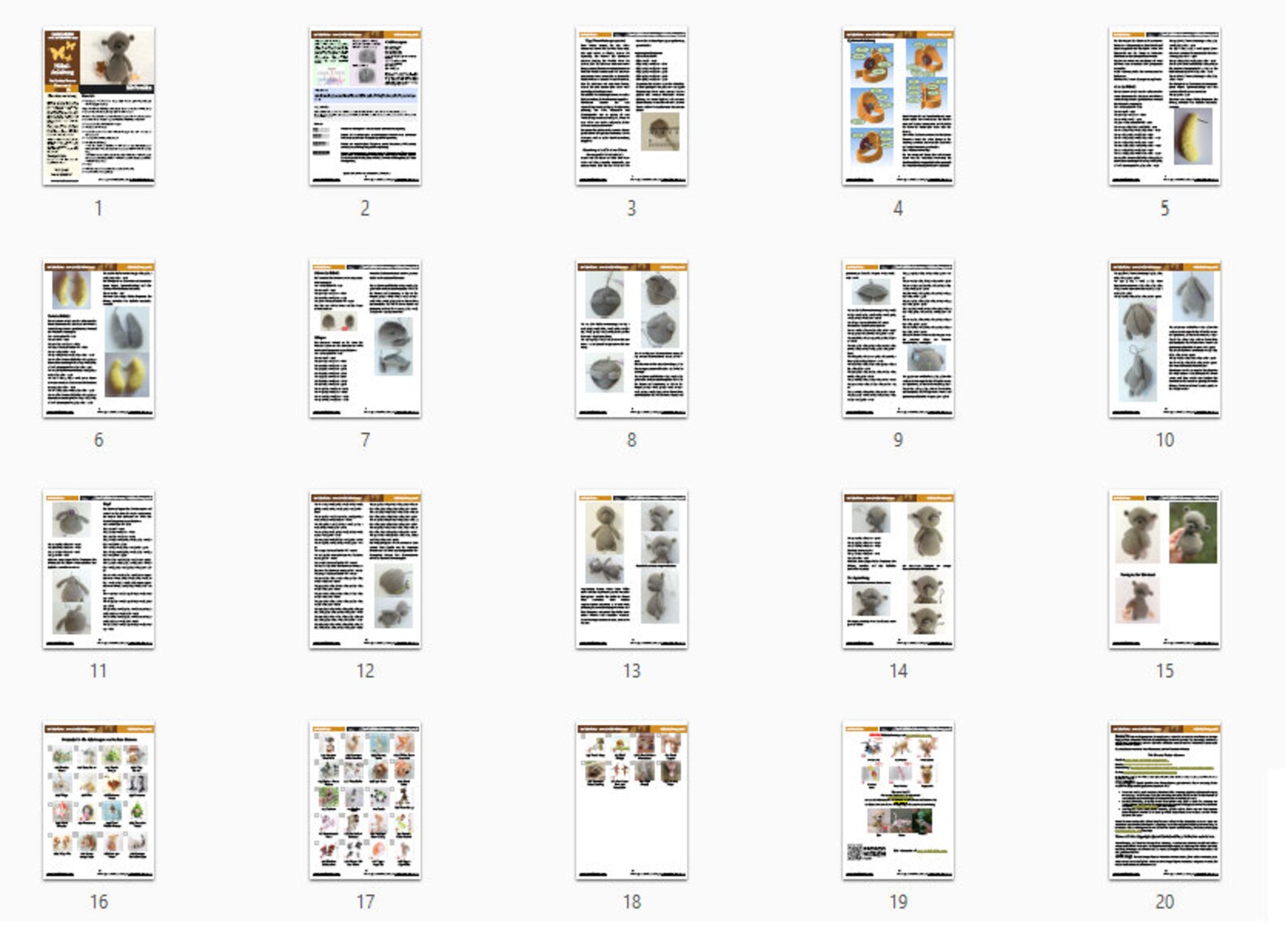 195DE Häkelanleitung Bär Proshka Amigurumi PDF Pertseva Etsy | Etsy