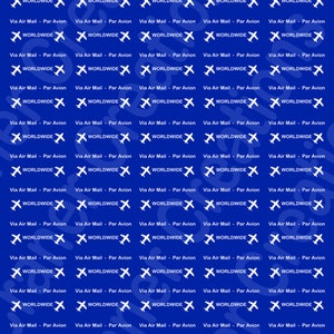 Airmail Stickers A4 Print at Home Template - Etsy