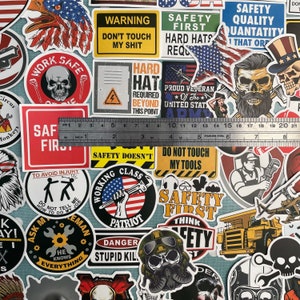 Men at Work, Funny Workplace Safety Stickers Assorted Pack of 100 - Etsy