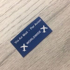 Airmail Stickers A4 Print at Home Template - Etsy