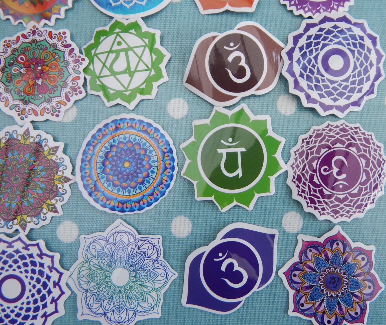 Mandala Stickers. Assorted Pack of 24 - Etsy UK