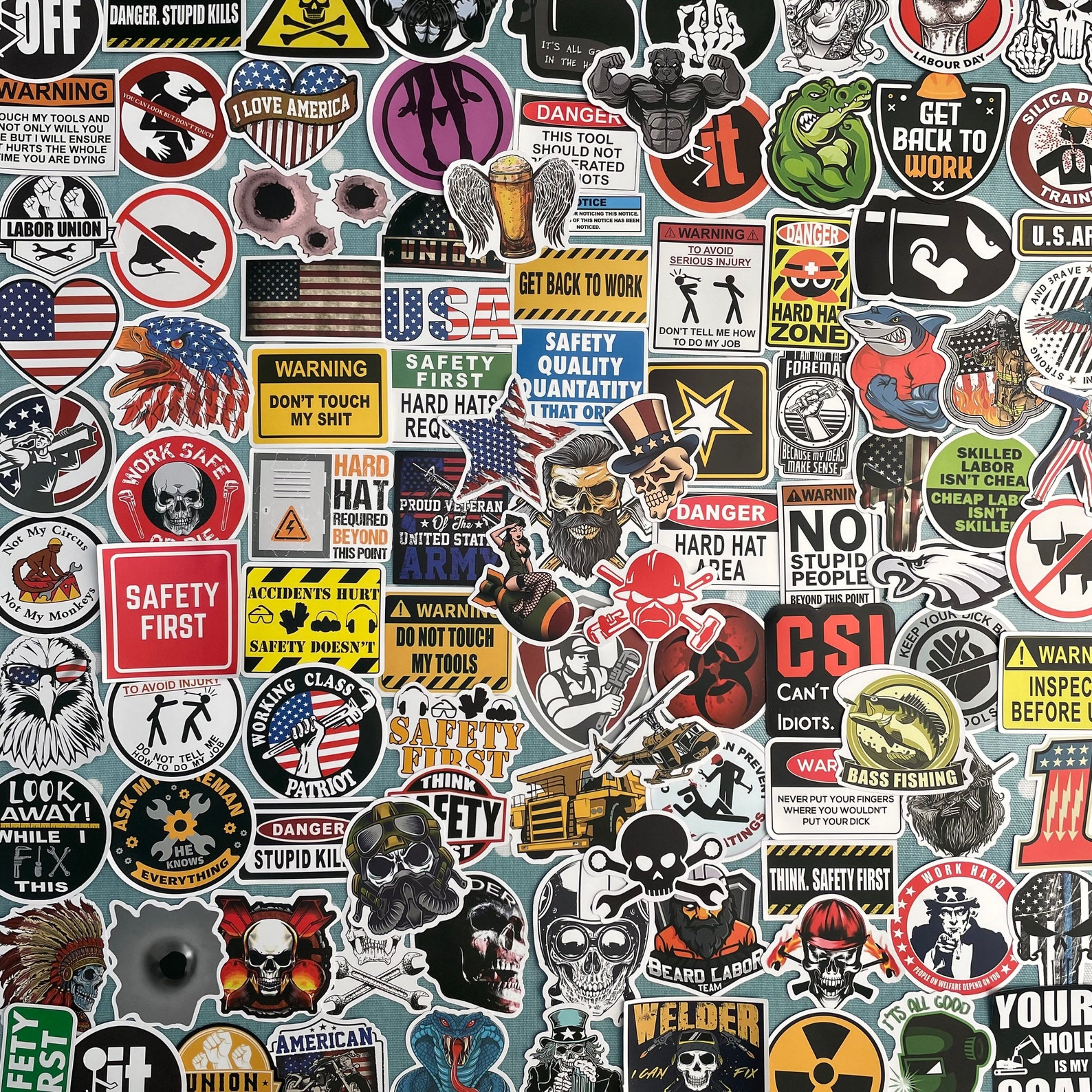 Men at Work Funny Workplace Safety Stickers Assorted Pack of - Etsy